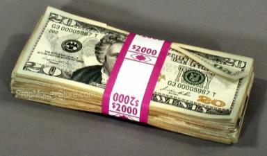 Aged, Used, Distressed, and Worn Prop Movie Money